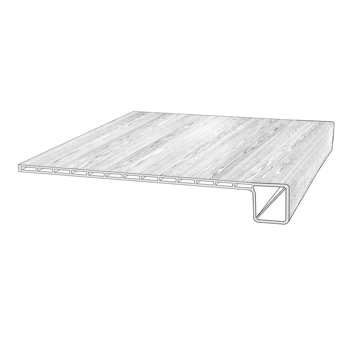 COREtec Square Stair Tread | Trim Piece | Best Floor for Dogs